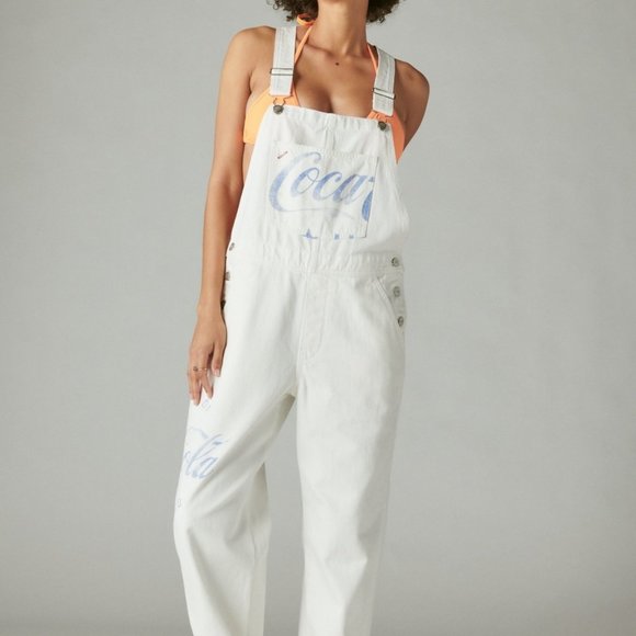 Lucky Brand | Pants & Jumpsuits | Lucky Brand Coca Cola Overalls | Poshmark